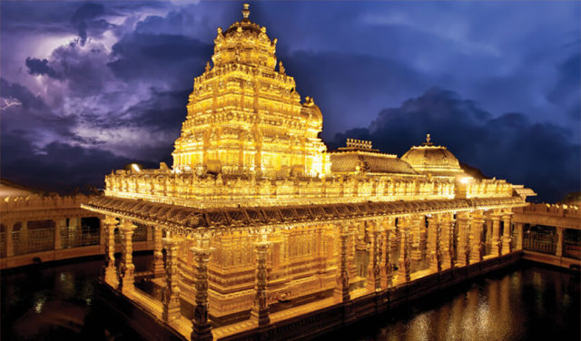 Amazing Lakshmi temple made of 15 hundred kilos of gold | Lord Shivas ...